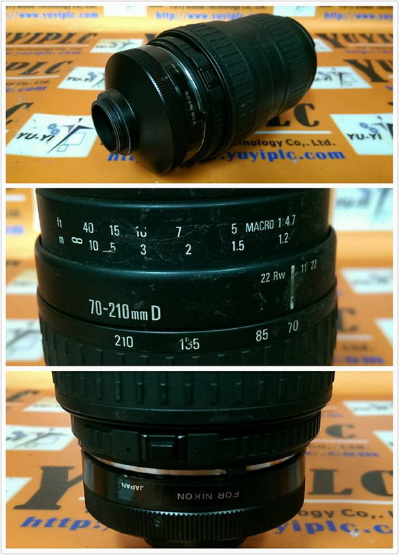 SIGMA ZOOM 70-210mm 1:4-5.6 UC-ll LENS - 裕益科技自動化設備可程式編碼器PLC分散式控制系統DCS